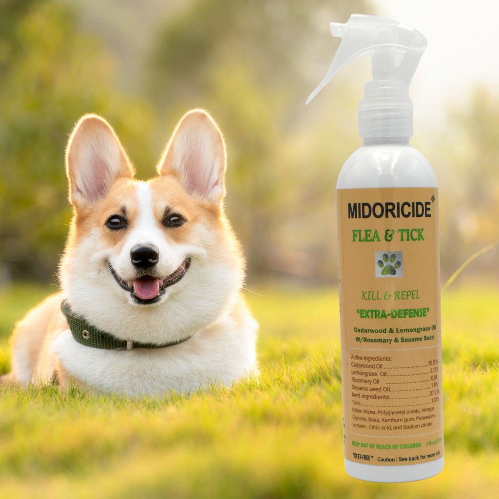 Midoricide Extra Defense Flea and Tick Control Spray -8oz – MIDORICIDE